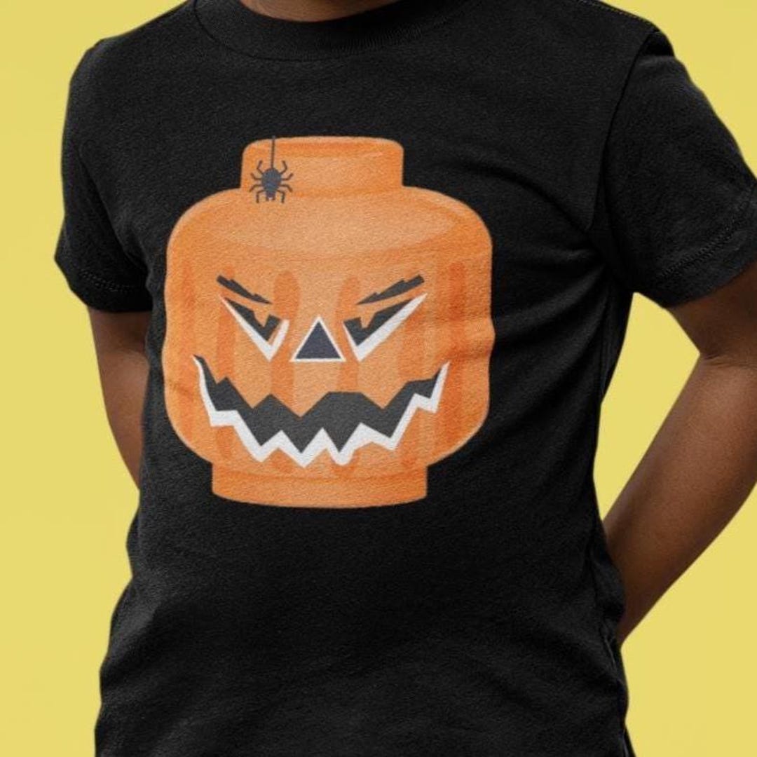 Halloween Building Bricks Pumpkin Head Shirt, Children's Clothing ...
