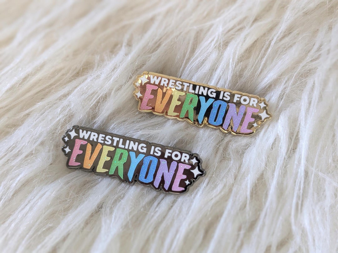 Wrestling is for Everyone Enamel Pins - Etsy