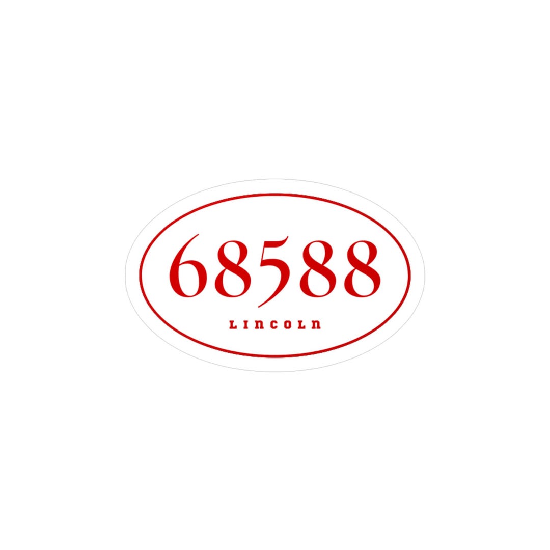 University of Nebraska Zip Code Sticker - Etsy