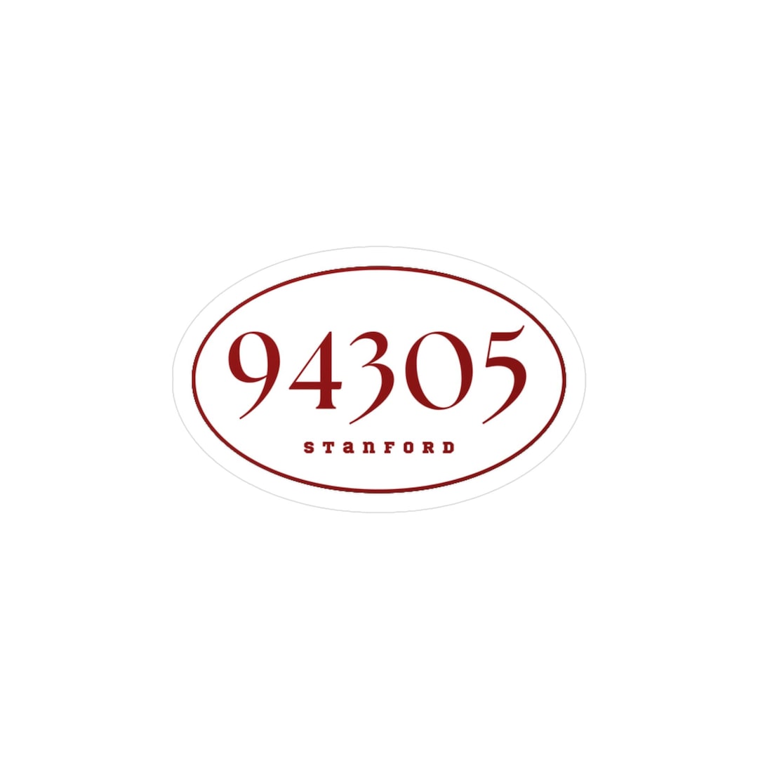 Stanford Zip Code Sticker - Etsy