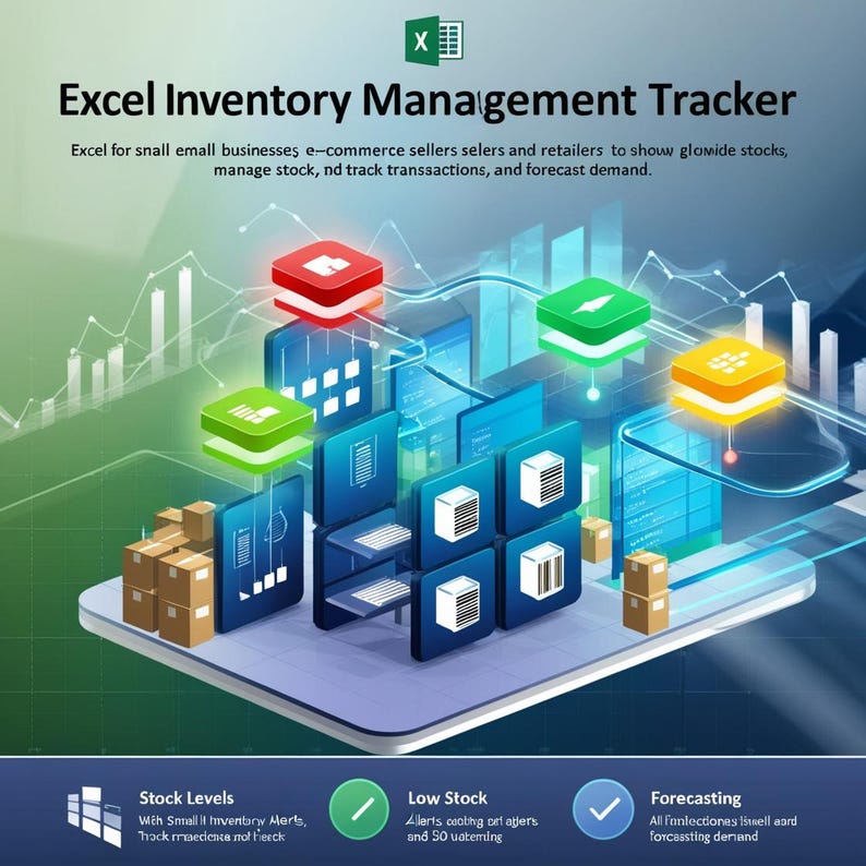 Excel Inventory Management Tracker - Etsy