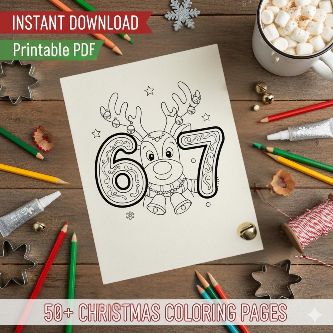Christmas Coloring Pages | 50+ Printable Holiday Designs (digital ...