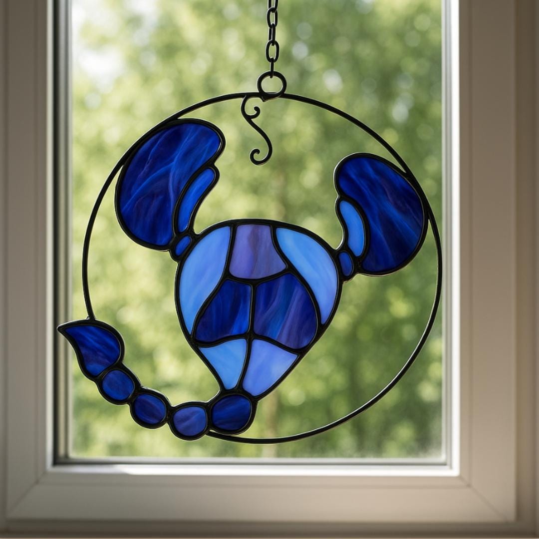 Zodiac Stained Glass Suncatcher Pattern: Scorpio Scorpion Design - PDF ...