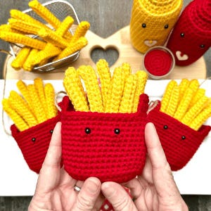 French Fries Crochet Pattern: Kawaii Food Plushie (PDF Pattern) - Etsy