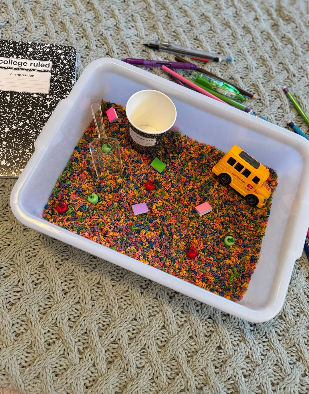 Back to School Sensory Bin Kit - Etsy
