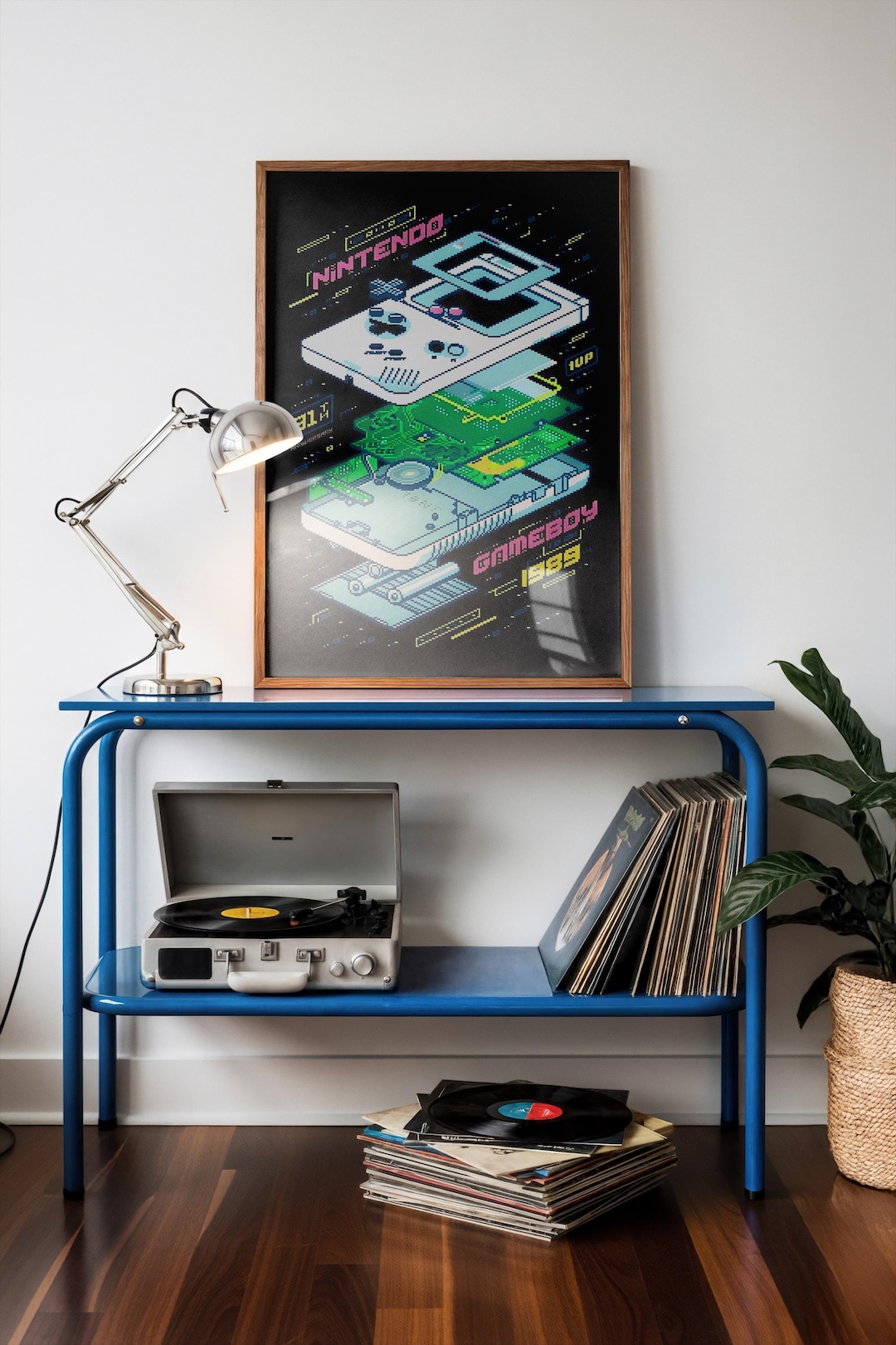 Game Boy Exploded View Poster, Nintendo Retro Console Tech Art - Etsy