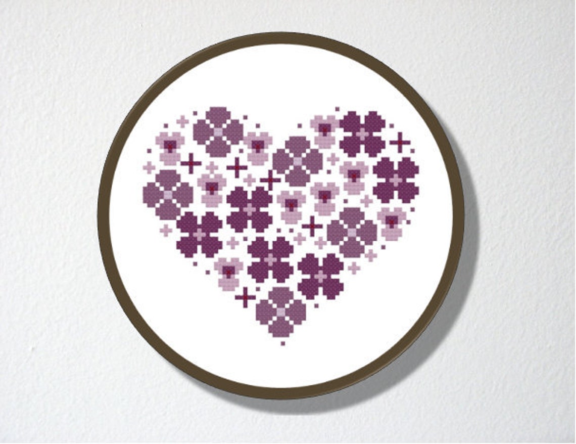 Counted Cross Stitch Pattern PDF. Instant Download. Flowers | Etsy