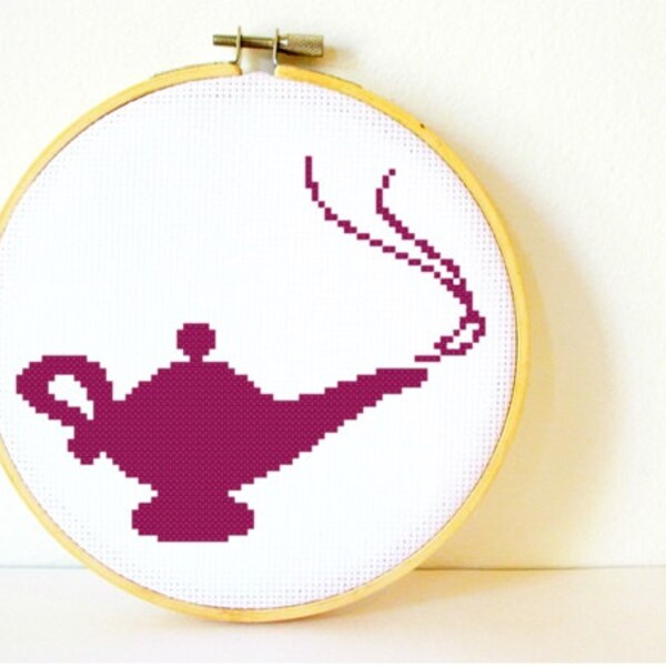 Genie Lamp Cross Stitch - Etsy
