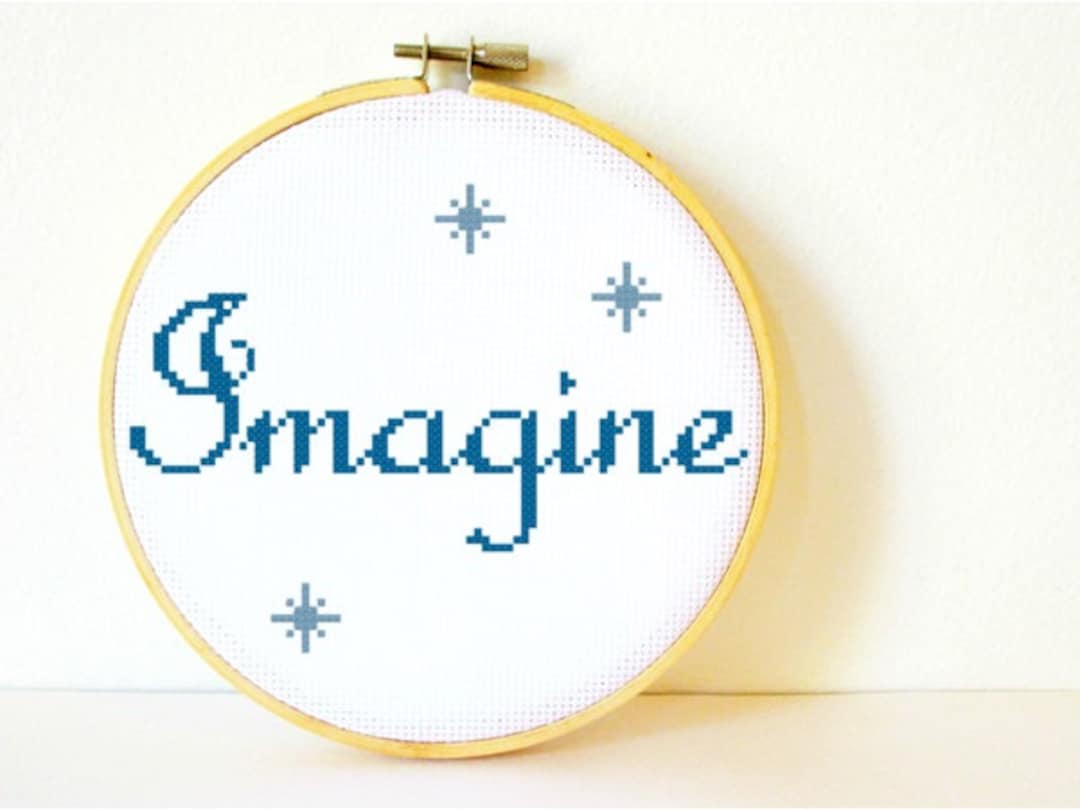 Counted Cross Stitch Pattern PDF. Instant Download. Imagine. Includes ...