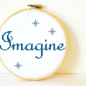 Counted Cross Stitch Pattern PDF. Instant Download. Imagine. Includes ...