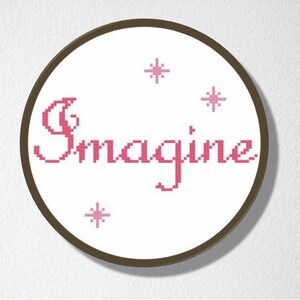 Counted Cross Stitch Pattern PDF. Instant Download. Imagine. Includes ...