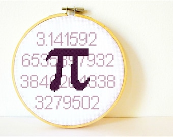 Pi Cross Stitch - Etsy