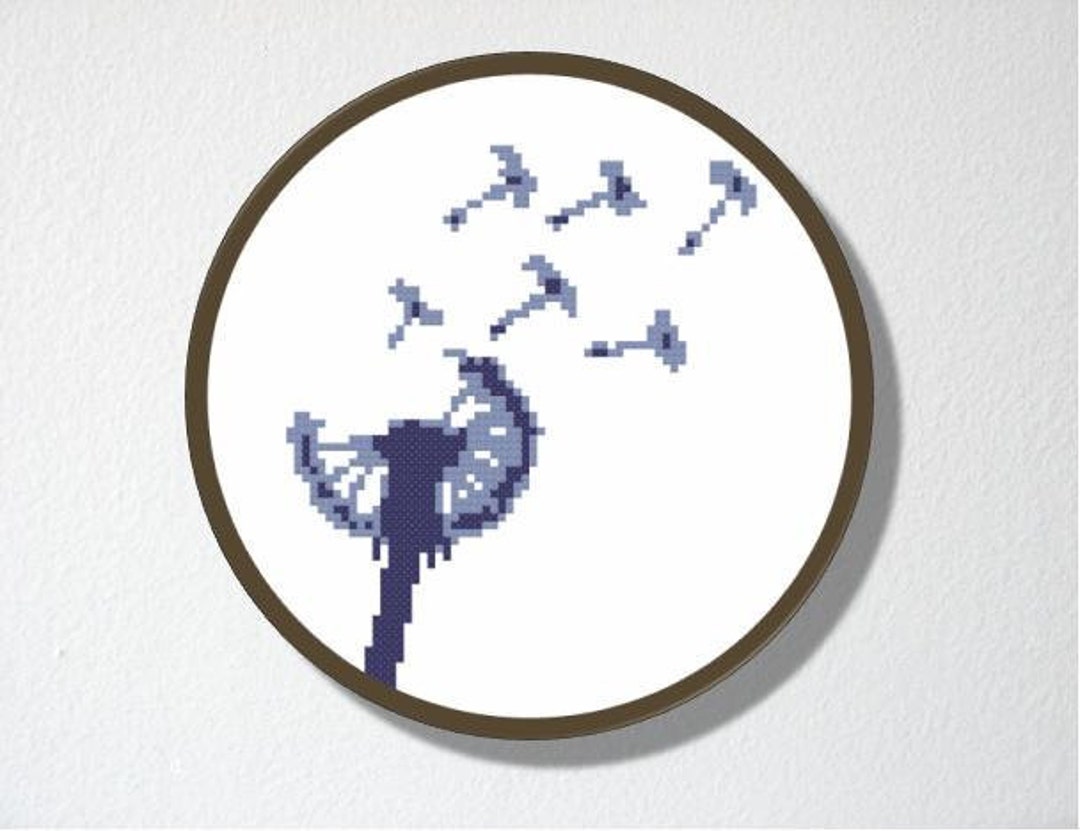 Dandelion Counted Cross Stitch Pattern PDF. Instant Download. Includes ...