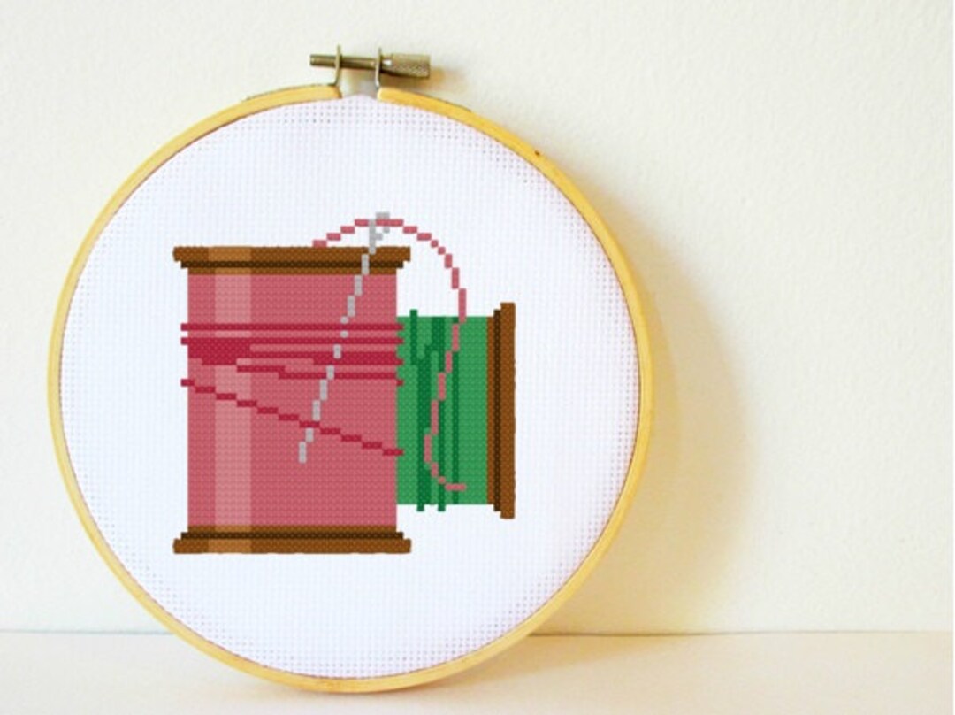 Counted Cross Stitch Pattern PDF. Instant Download. Cotton Spools ...