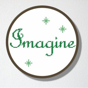 Counted Cross Stitch Pattern PDF. Instant Download. Imagine. Includes ...