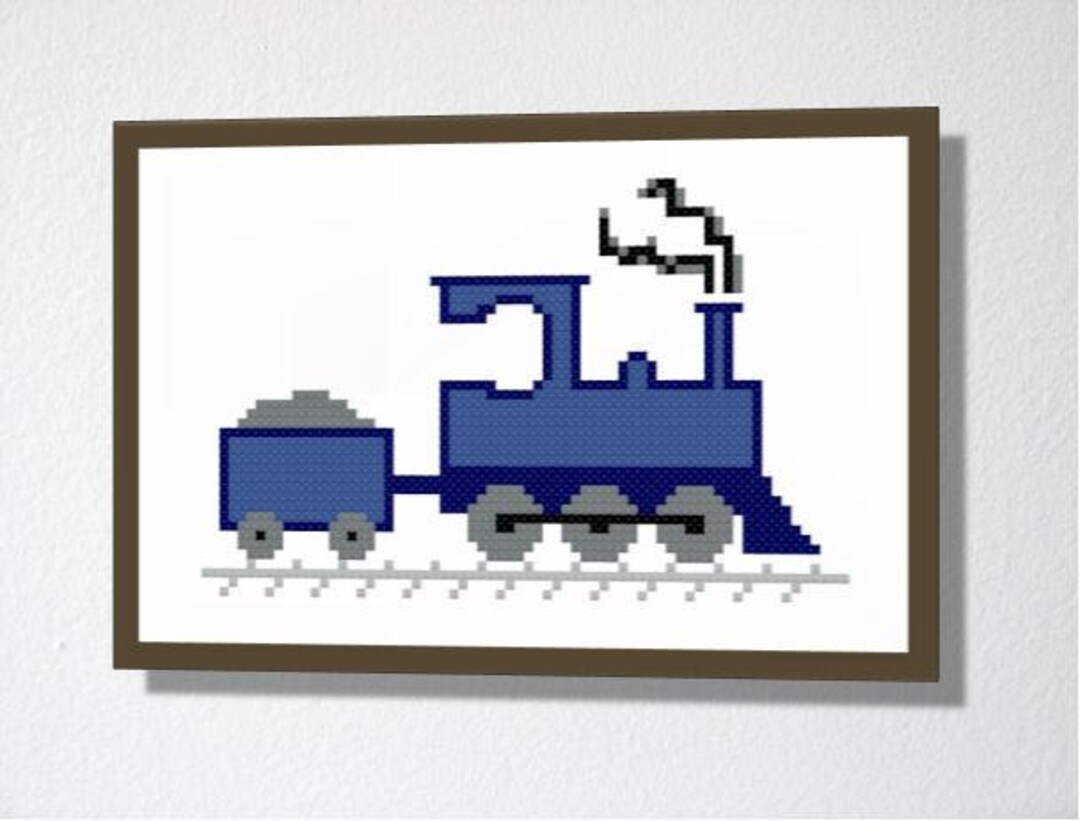 Counted Cross Stitch Pattern PDF. Instant Download. Train. Includes ...