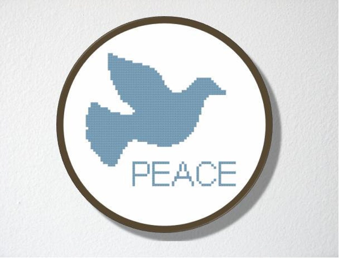Counted Cross Stitch Pattern PDF. Instant Download. Peace Dove ...