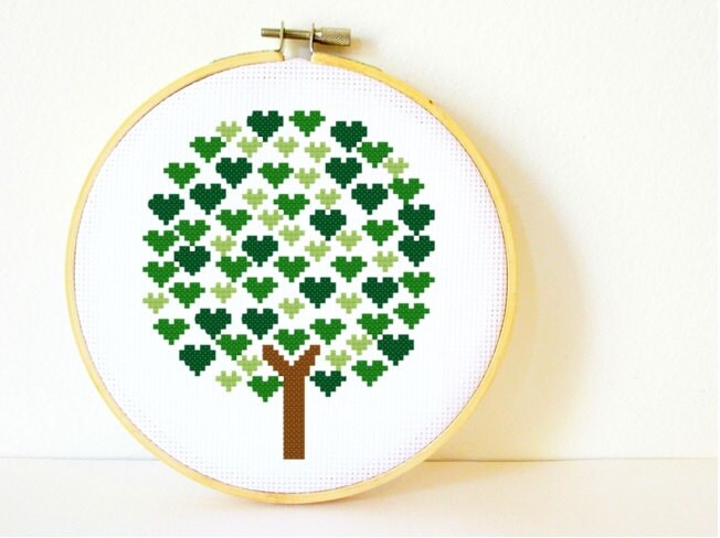 Counted Cross Stitch Pattern PDF. Instant Download. Tree of | Etsy