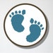 Counted Cross Stitch Pattern PDF. Instant Download. Baby Footprints ...