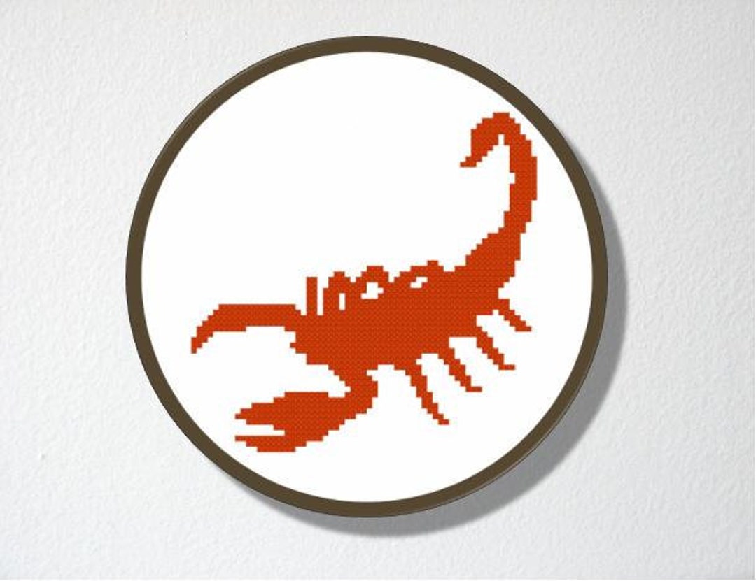 Counted Cross Stitch Pattern PDF. Instant Download. Scorpion. Includes ...