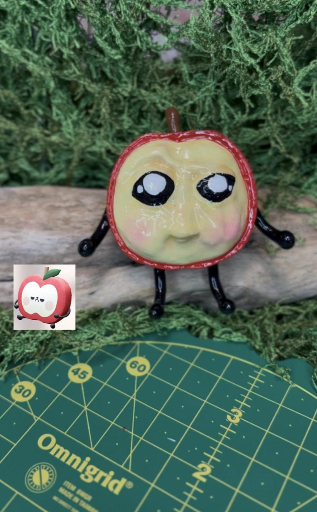 Smirky Apple Figurine - Inspired by Love and Deepspace - Caleb Apple ...