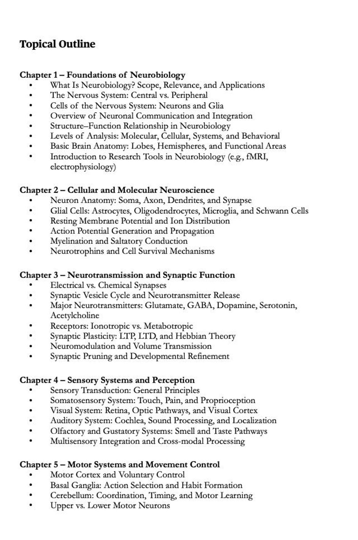 Neurobiology Step by Step - A Structured Introduction to Brain Science ...