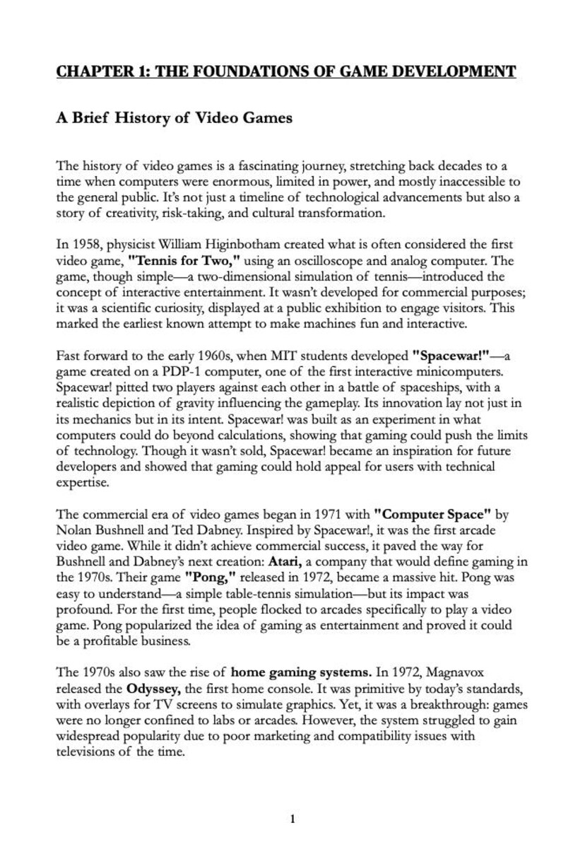 Game Development Step by Step - From Concept to Console: A Non ...