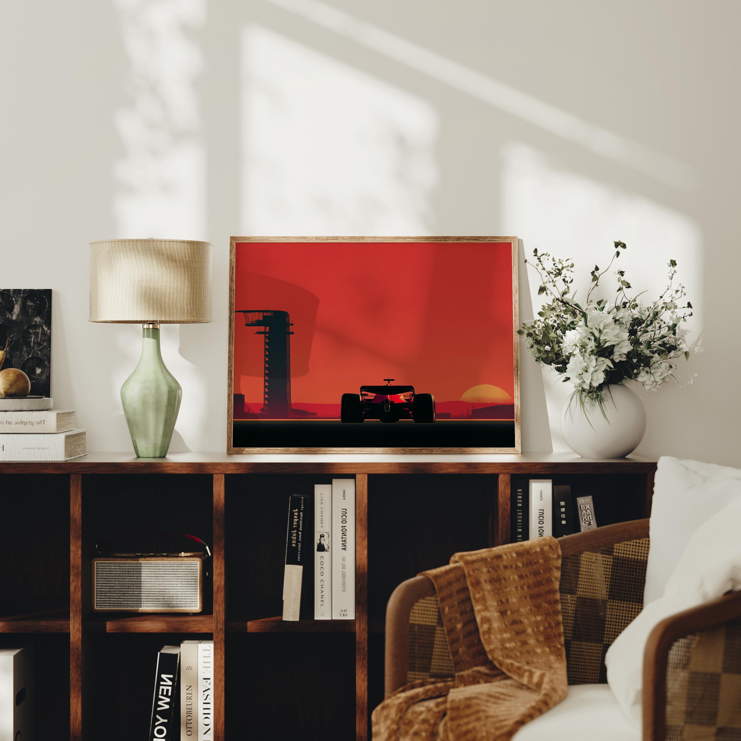 Charles Leclerc Austin USA Poster: 2023 Sunset Lap Ferrari Art - Etsy