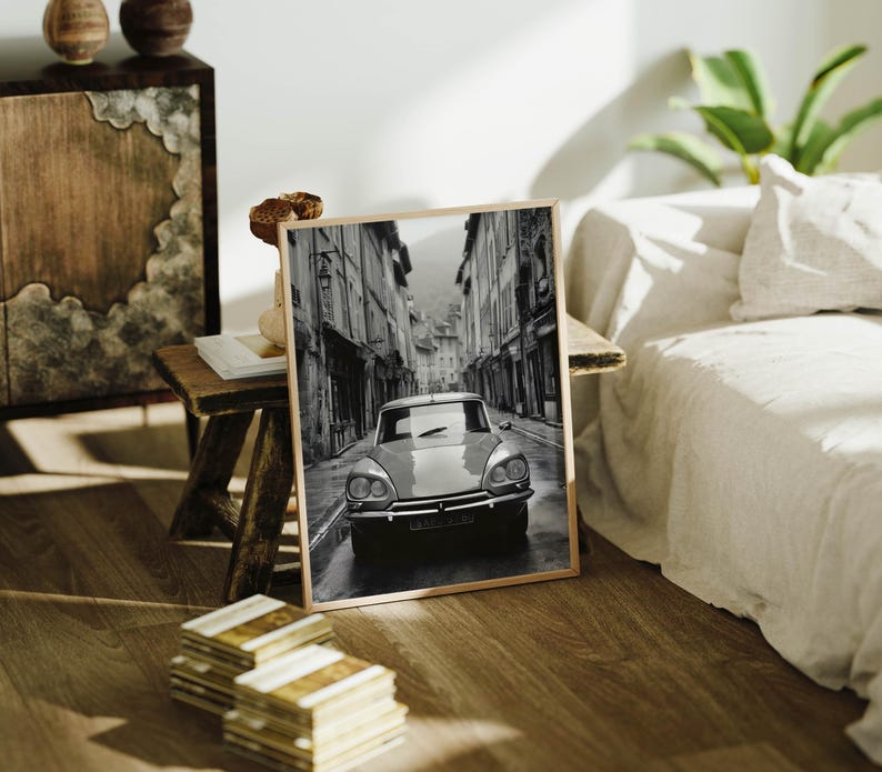 Citroen DS Poster Classic Car Photography Minimalist Housewarming Decor ...