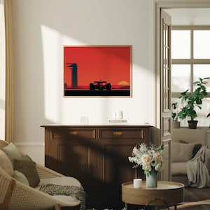 Charles Leclerc Austin USA Poster: 2023 Sunset Lap Ferrari Art - Etsy