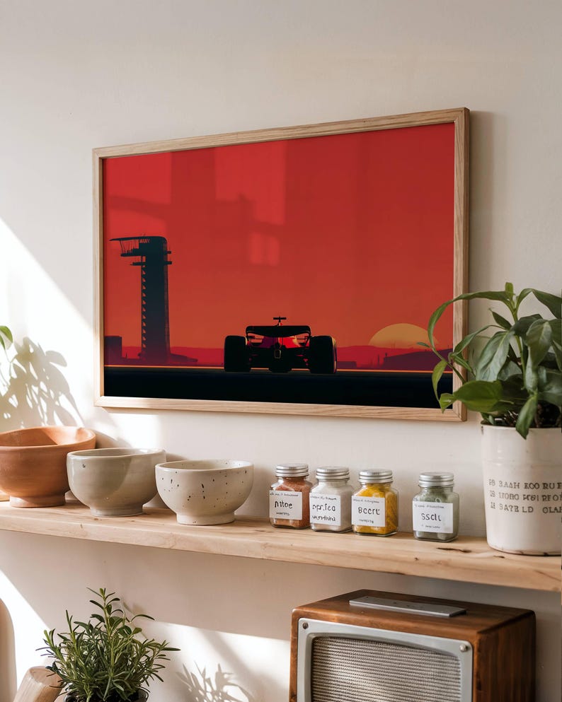 Charles Leclerc Austin USA Poster: 2023 Sunset Lap Ferrari Art - Etsy