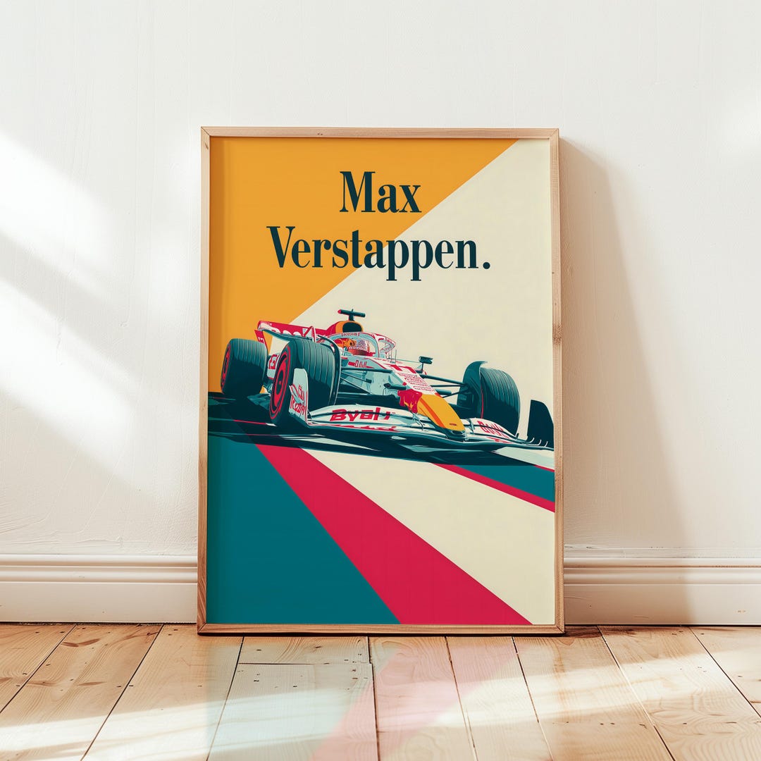 Verstappen Suzuka 2025 Pole Position F1 Poster: Red Bull Racing Art - Etsy