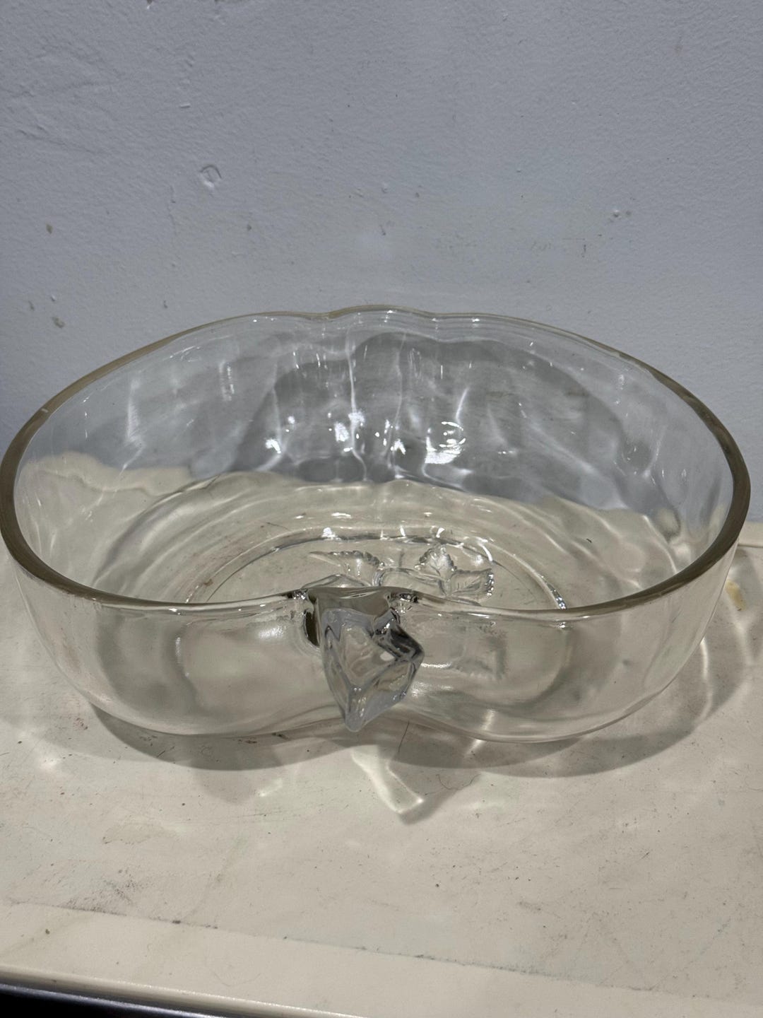 1960's Hazel Atlas Apple Orchard Glass Serving Bowl! - Etsy