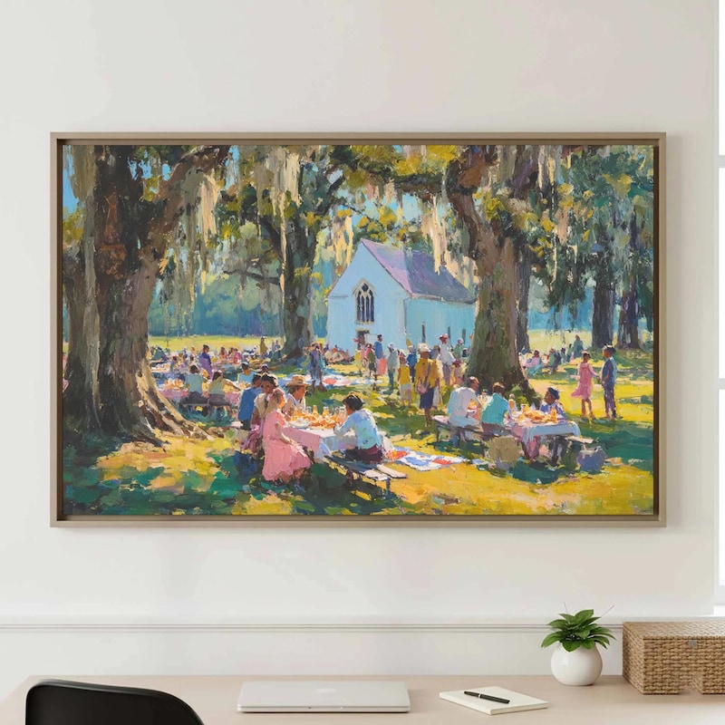 Picnic Gathering Wall Art - Etsy