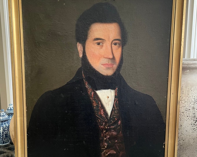 Wonderful Oil Portrait Painting of a Dapper Young Dandy Vintage Late ...