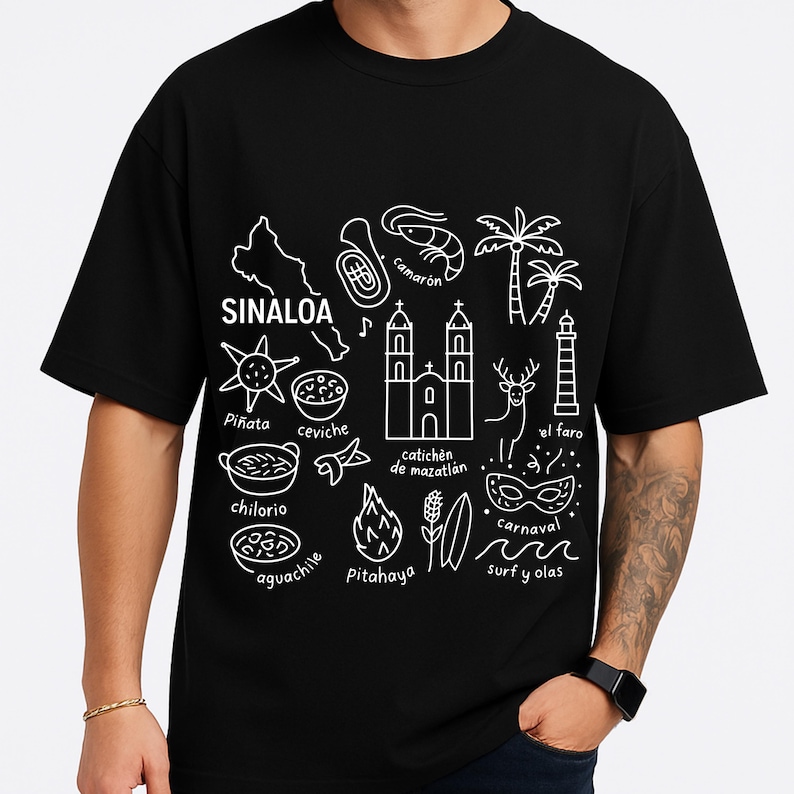 Sinaloa Mexico SVG PNG, Cultural Icons Clipart Design | Camarón Shrimp ...