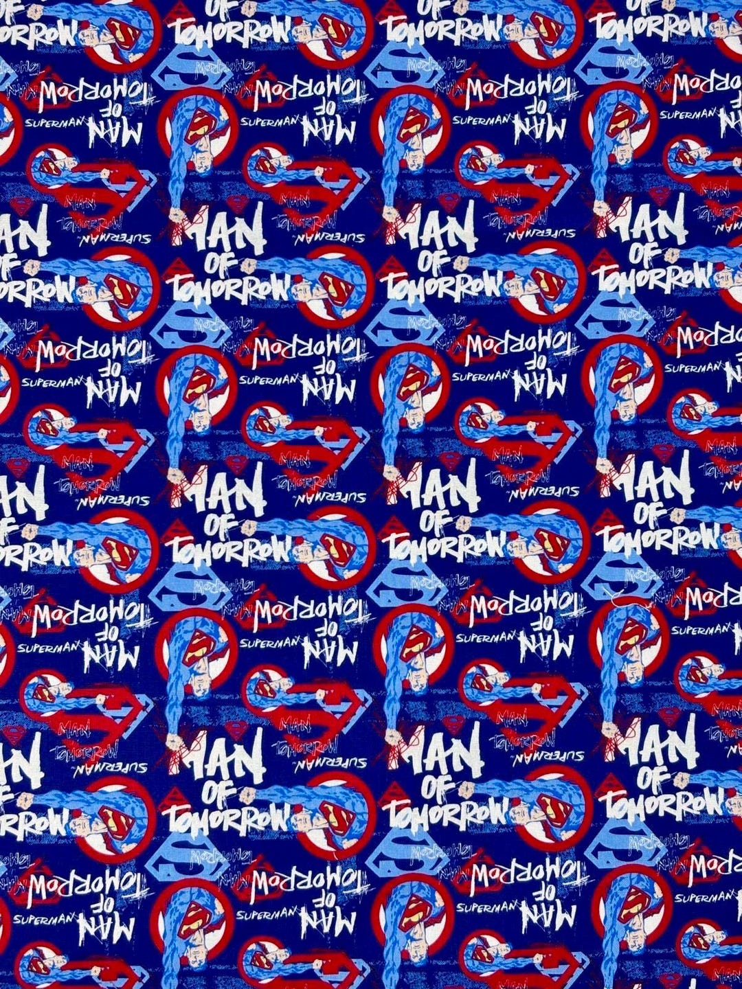 Superman Fabric 100% Cotton - Etsy