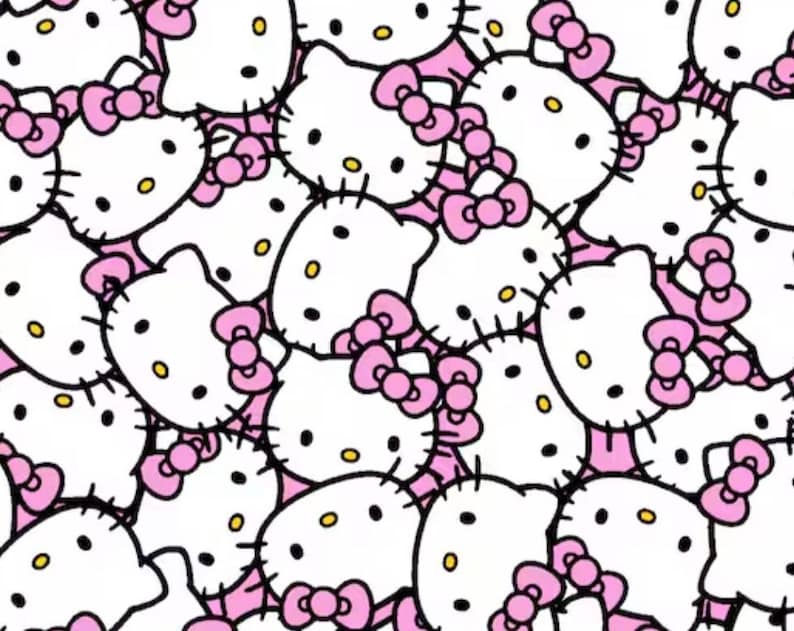 Hello Kitty Fabrics 100% Cotton - Etsy
