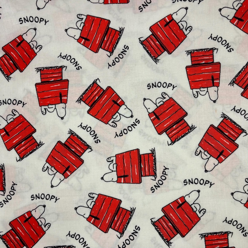 Snoopy Cotton Fabric - Etsy