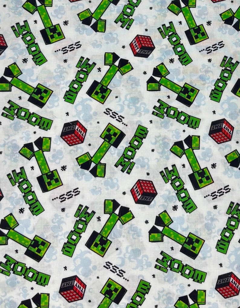 Minecraft Fabrics 100% Cotton - Etsy