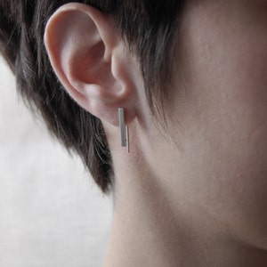 Yellow Gold Vermeil Bar Ear Jacket - Etsy