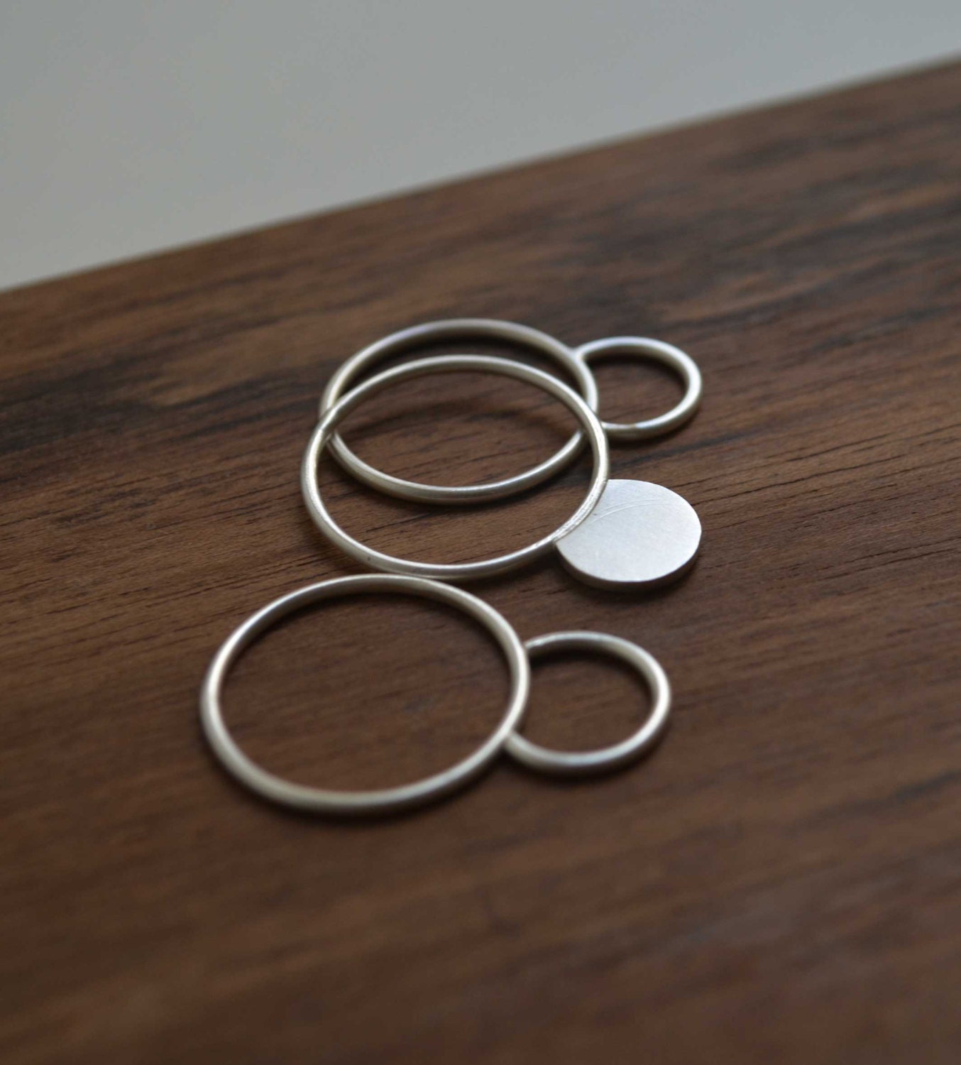 Stackable Ring Set Stacking Silver Rings | Etsy