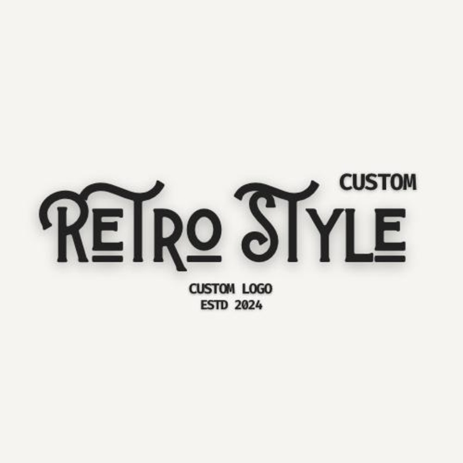 Custom Retro Style Logo Templates: Classic Vintage Business Branding ...