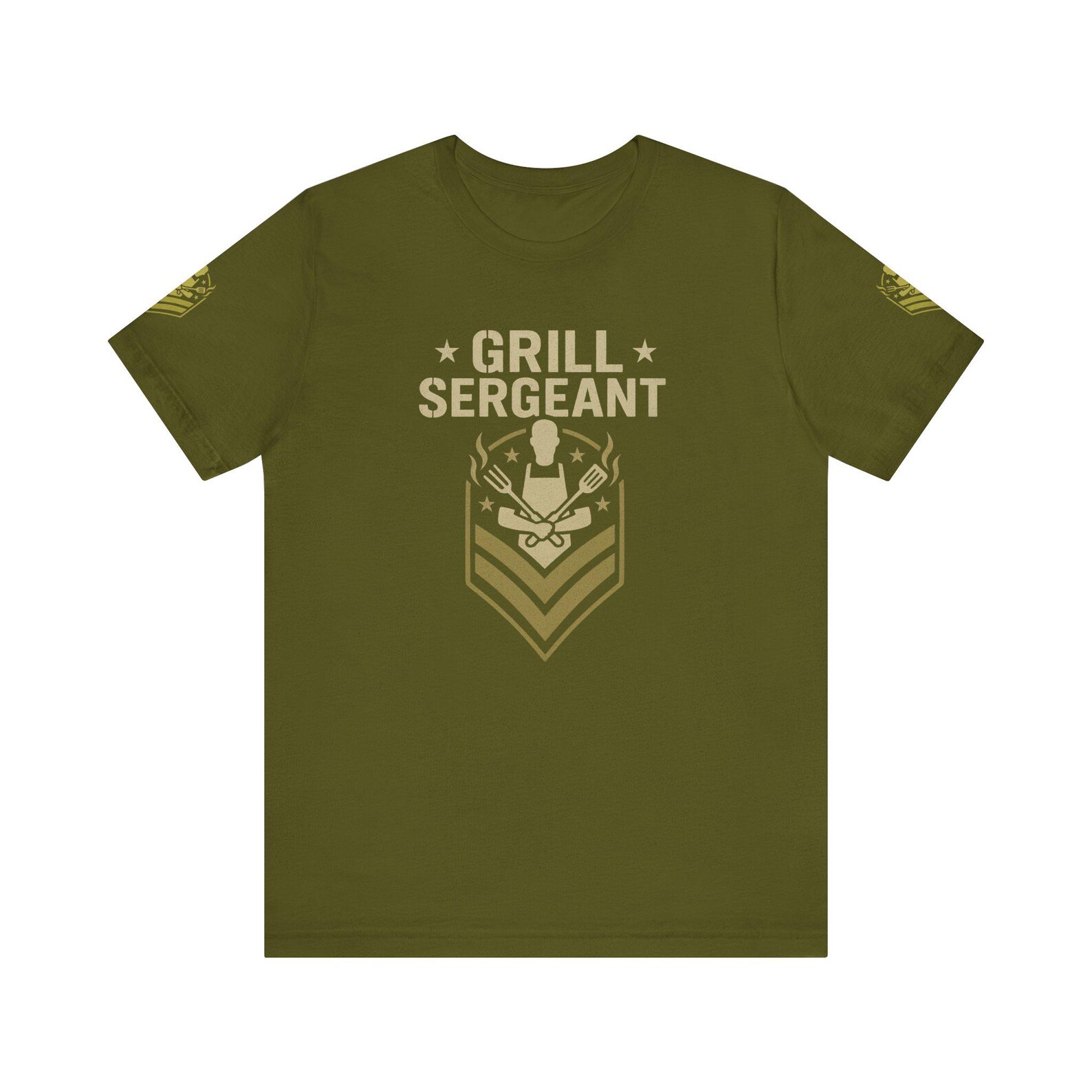 Funny BBQ Grill Sergeant T-shirt: Military Chevron Graphic Tee - Etsy