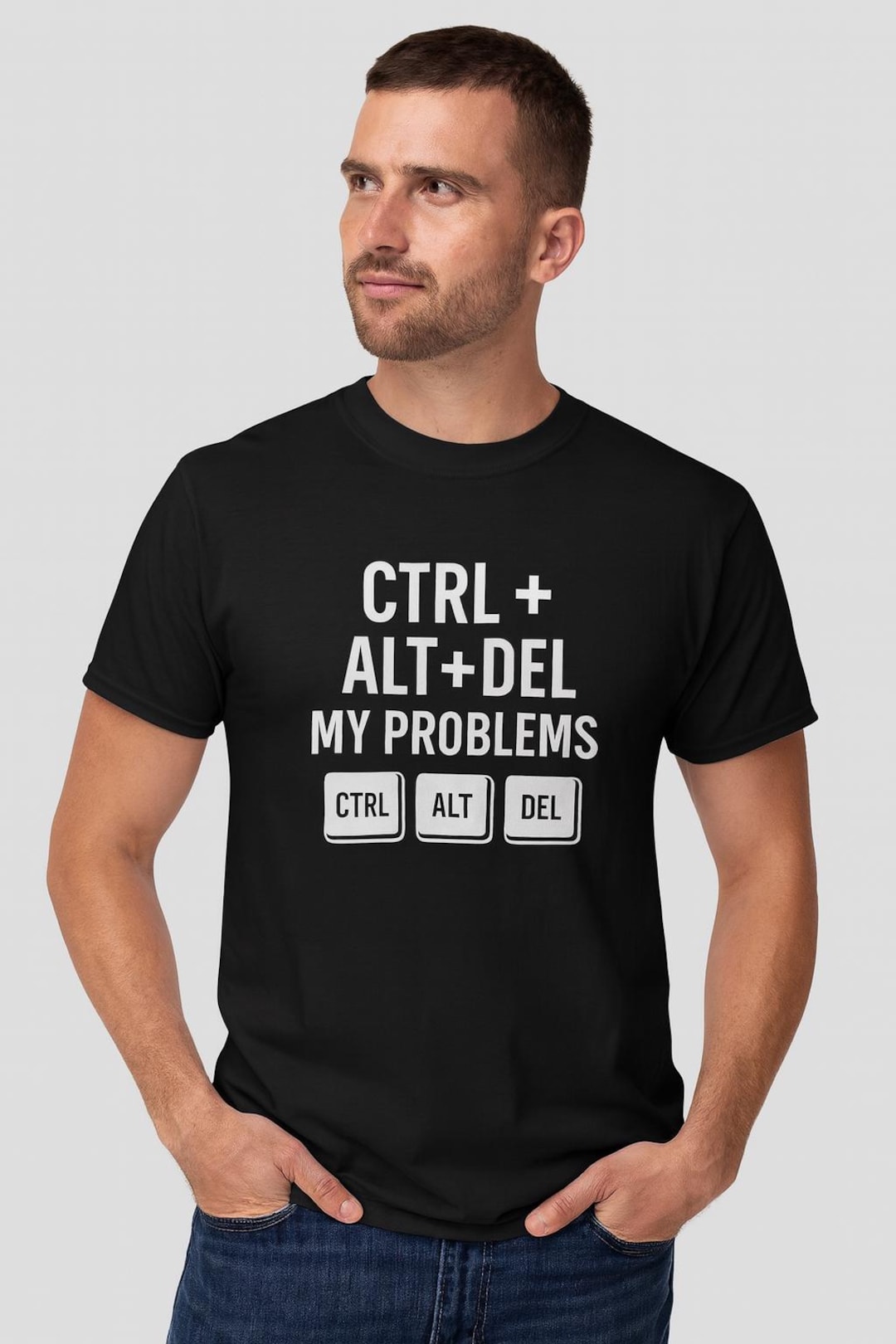 CTRL + ALT + DEL T-shirt | Funny Tech Shirt for Gamers & Geeks | Nerd ...