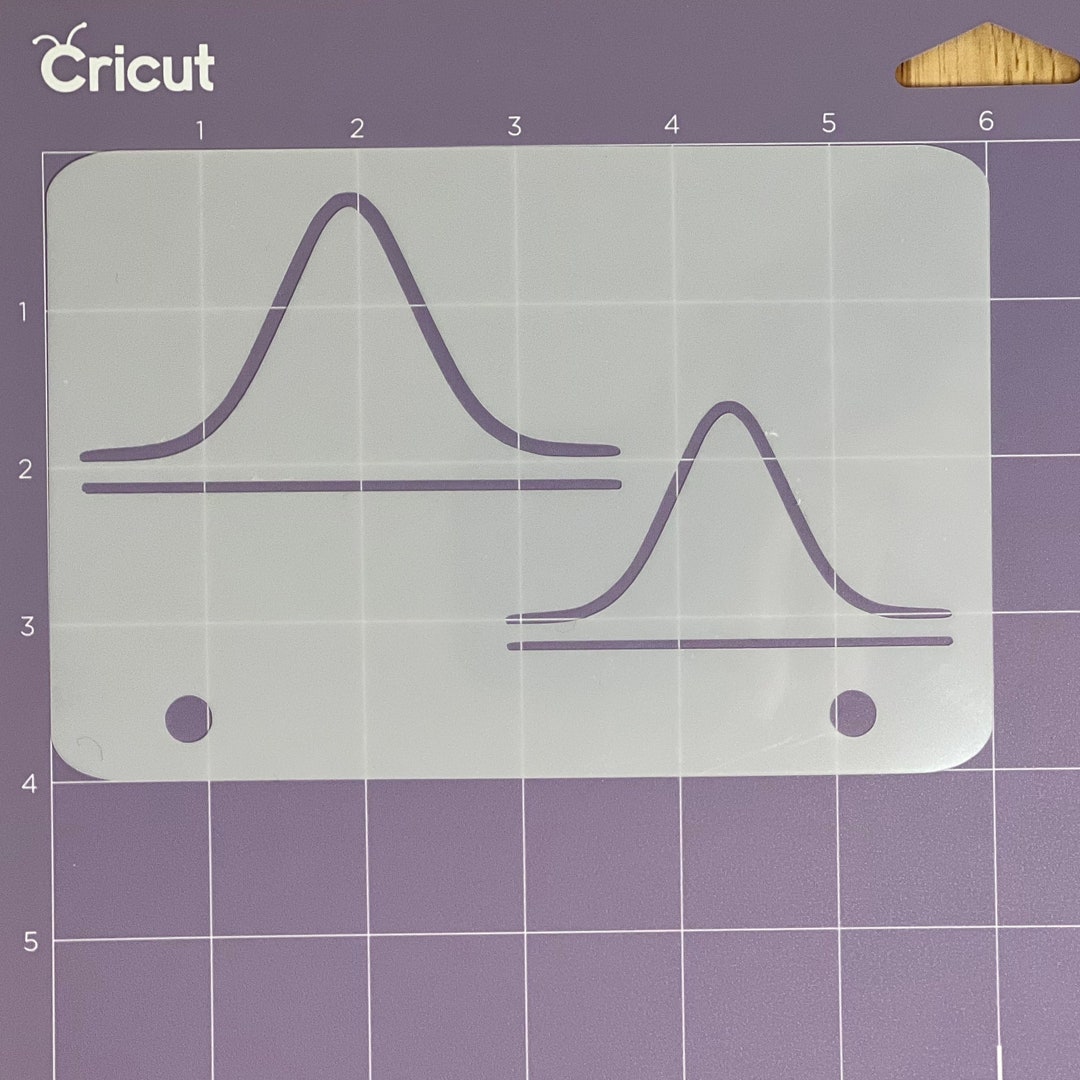 Bell Curve Stencil | Math Template | Statistics | Probability | Algebra ...