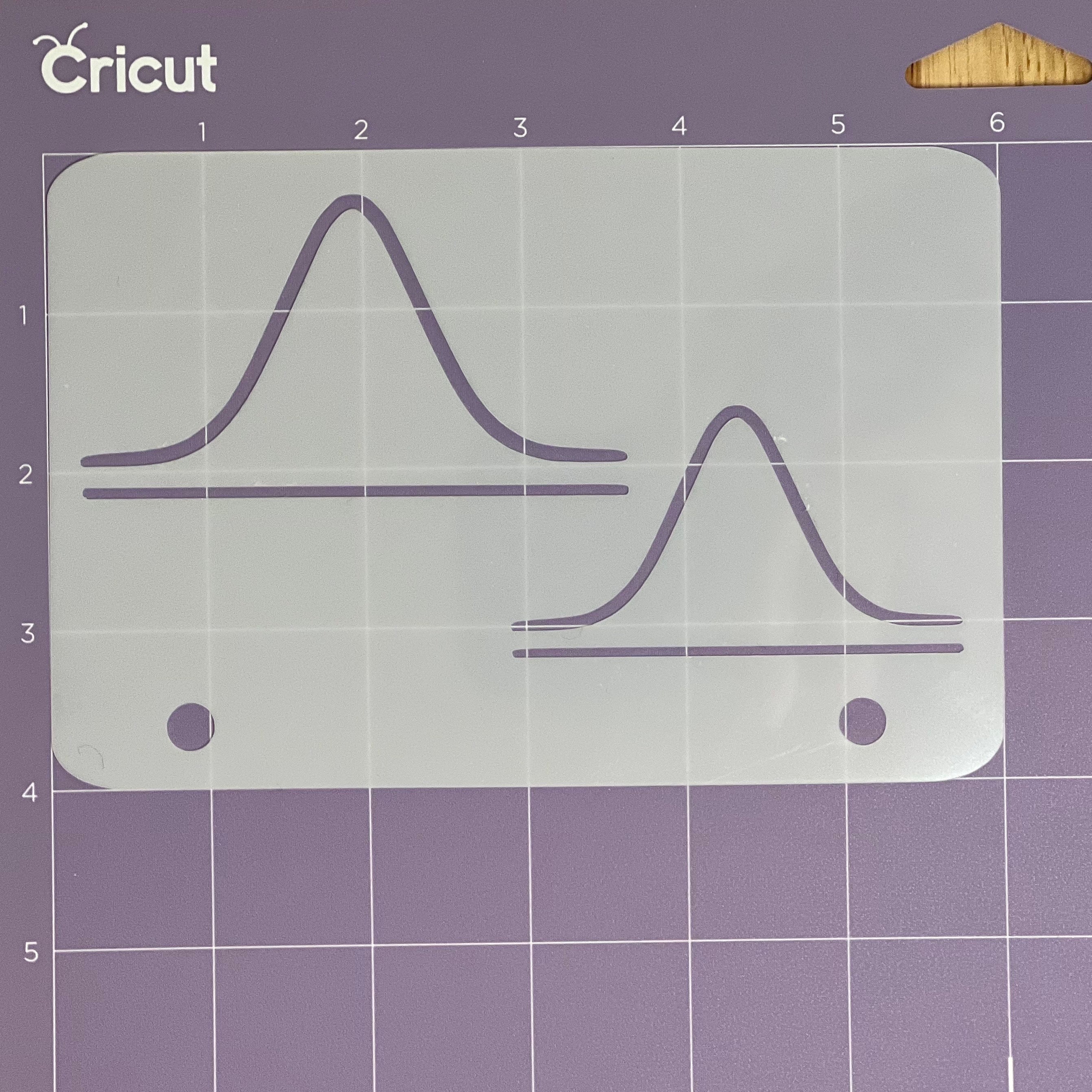 Bell Curve Stencil | Math Template | Statistics | Probability | Algebra ...