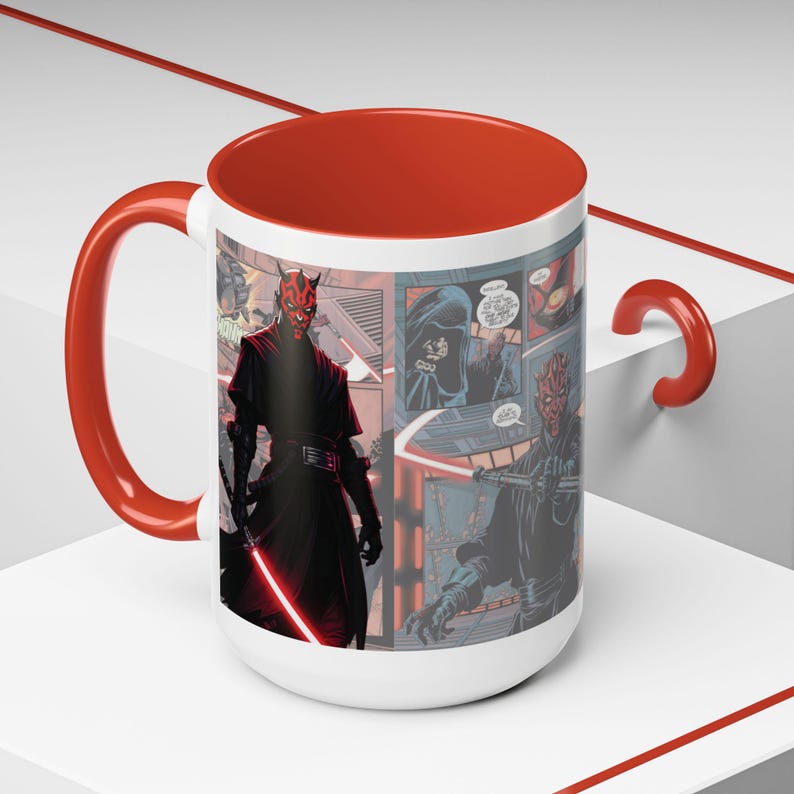 Star Wars Darth Maul Mug, Comic Book Style Villain Cup, Sith Lord ...
