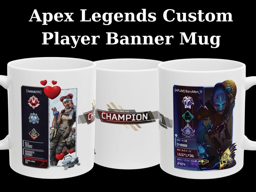 Custom Apex Legends Player Banner Mug, Personalized Gamer Mug,your In ...