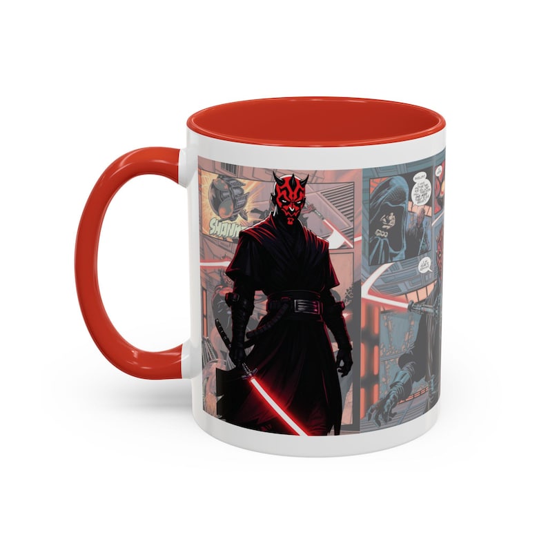 Star Wars Darth Maul Mug, Comic Book Style Villain Cup, Sith Lord ...